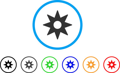 New star sticker grunge icon Royalty Free Vector Image