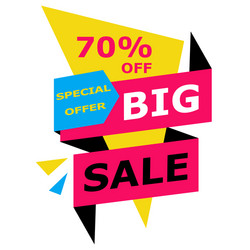 Special offer advertising banner clipart Vector Image