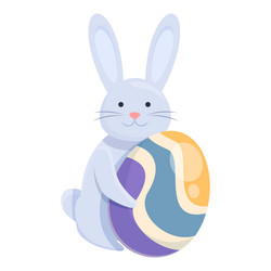 Kid rabbit icon cartoon animal chocolate Vector Image