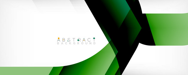 White background with green color shape side Vector Image