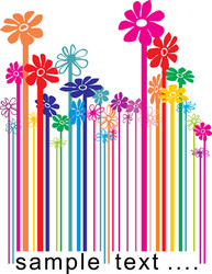 Barcode floral Royalty Free Vector Image - VectorStock