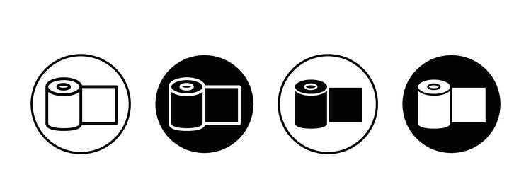 Sterile gauze icon set roll bandage texture Vector Image