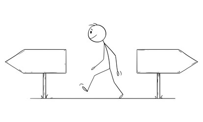 Running on rough way or road cartoon stick figure Vector Image