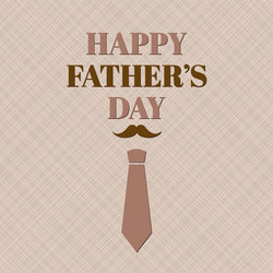 Happy fathers day greeting card design with dotted