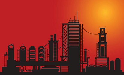 Chemical factory Royalty Free Vector Image - VectorStock