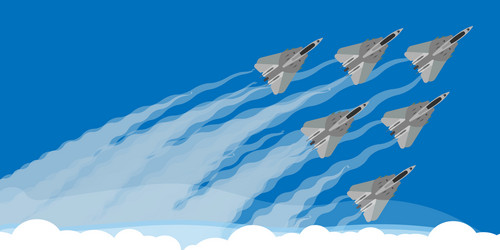 Fighter Jet Formation Vector Images (43)