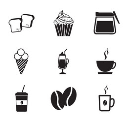 Menu icons over beige background Royalty Free Vector Image