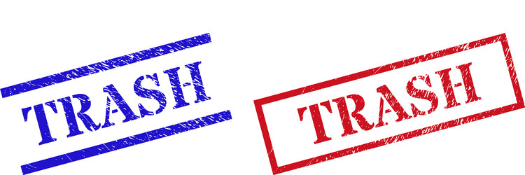 Dust textured rubber stamp watermarks Royalty Free Vector