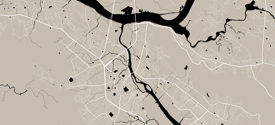 Thane map detailed black of city poster Royalty Free Vector Thane map detailed black of city poster Royalty Free Vector