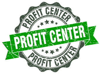 Profit center stamp sign seal Royalty Free Vector Image