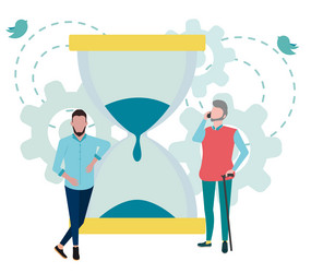 Time management management projects Royalty Free Vector