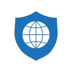 Global emblem icon eps 10 Royalty Free Vector Image