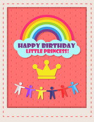 Happy Birthday Princess Vector Images (over 3,600)
