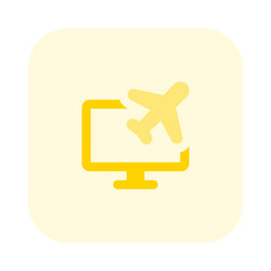 Monitoring the online flight booking process Vector Image