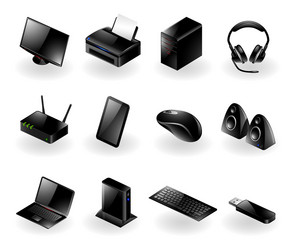 Computer Hardware Icons Vector Images (over 100,000)