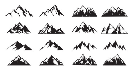 Mountain Outlines Vector Images (over 49,000)