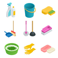 Clean set Royalty Free Vector Image - VectorStock