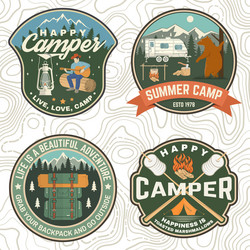 Nature scavenger hunt summer camp and community Vector Image