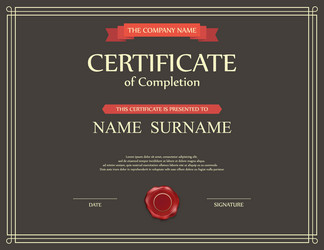 Certificate 507 Royalty Free Vector Image - VectorStock