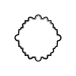 Vintage frame isolated element Royalty Free Vector Image