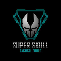 Military skull logo tactical division Royalty Free Vector