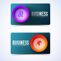 Business horizontal banners Royalty Free Vector Image