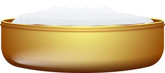 Isolated luxury golden vessel Royalty Free Vector Image