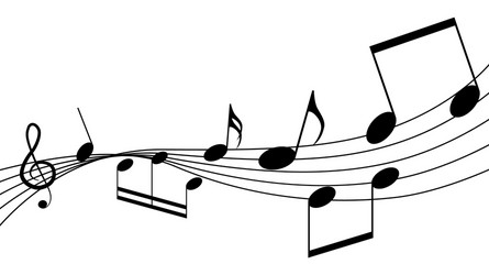 Music note sheet icon staff Royalty Free Vector Image