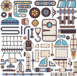 Steam engine cartoon character Royalty Free Vector Image