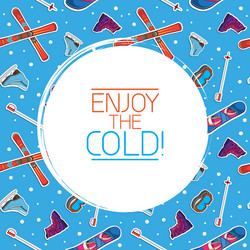 Winter sports background Royalty Free Vector Image