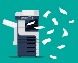 Professional office copier multifunction printer Vector Image