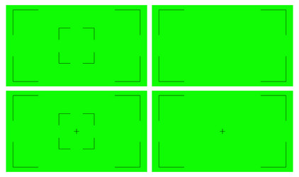 Green screen blank background empty digital video Vector Image