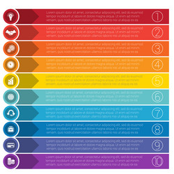 Modern infographic template Royalty Free Vector Image