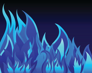 Cartoon dynamic blue fire comic background Vector Image