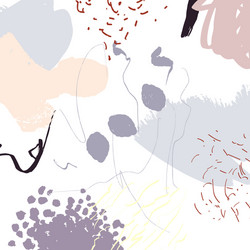 Abstract pattern with grey peach and red Vector Image