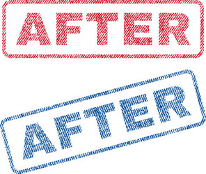 Before after rubber stamps Royalty Free Vector Image