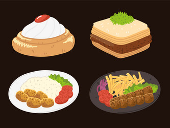 Arabian Food Arabic Traditional Vector Images (over 3,400)