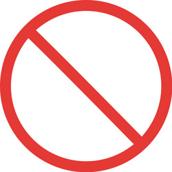 Blank Prohibited Sign Vector Images (over 1,900)