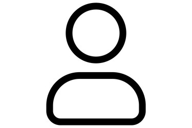 User avatar glyph profile symbol black avatar sign