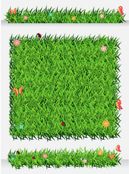 Green grass sign Royalty Free Vector Image - VectorStock