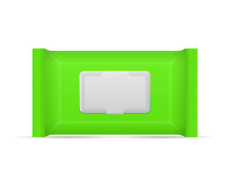 Wet wipes package Royalty Free Vector Image - VectorStock