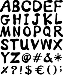 School Themed Alphabet Vector Images (over 450)