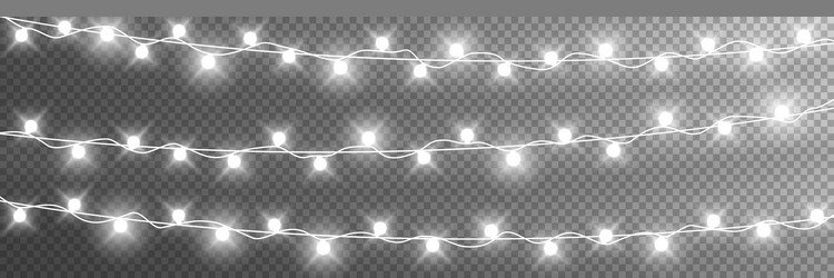 White String Lights Background