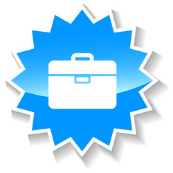 Blue bag icon Royalty Free Vector Image - VectorStock