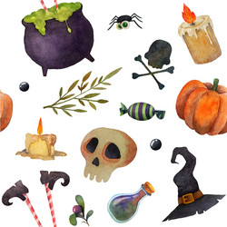 Halloween cute elements Royalty Free Vector Image