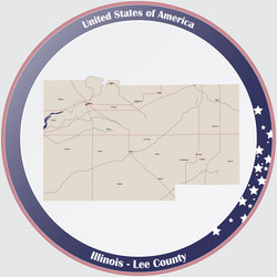 Illinois County Map Vector Images (over 1,100)