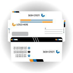 Creative modern envelope template Royalty Free Vector Image