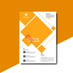 Annual report brochure flyer book cover templates Vector Image