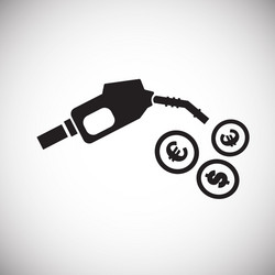 Petrol station fuel on white background Royalty Free Vector