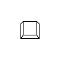 Keyboard button icon Royalty Free Vector Image